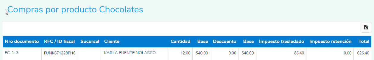 Generar reporte de compras por producto - Portal de Clientes Siigo Aspel
