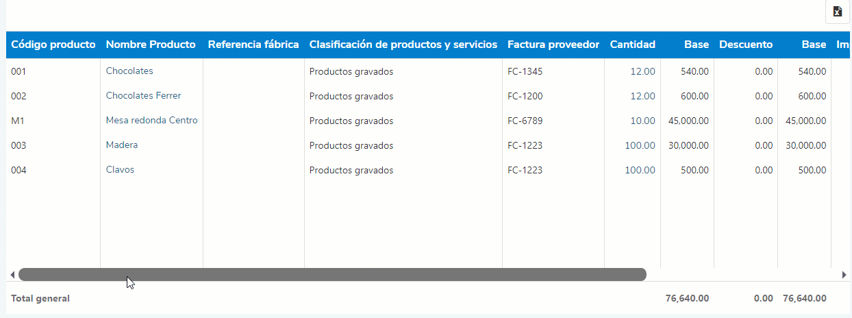 Generar reporte de compras por producto - Portal de Clientes Siigo Aspel