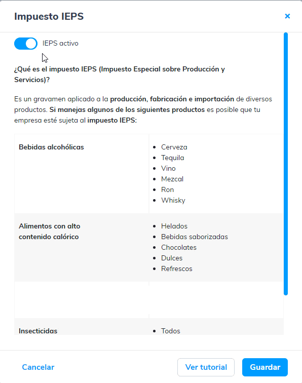 Elaborar remisión con impuesto IEPS - Portal de Clientes Siigo Aspel